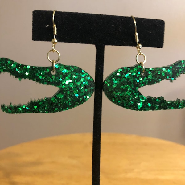 Alligator Earrings - Etsy