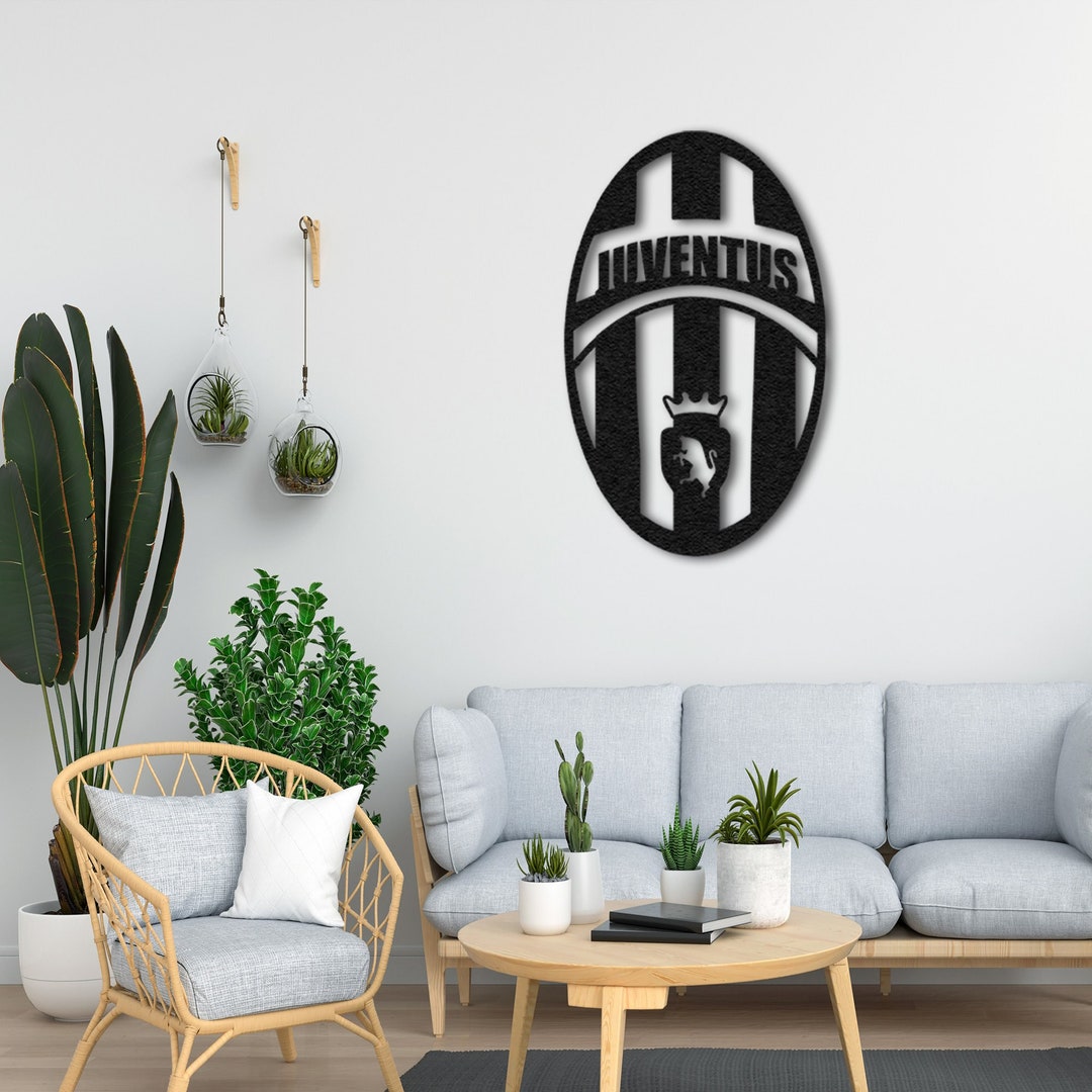 Metal Wall Decor Juventus Team Logo Metal Team Wall Decor - Etsy