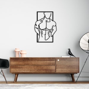 Nude Men Metal Wall Decor Men Decor Naked Male Body Decor - Etsy
