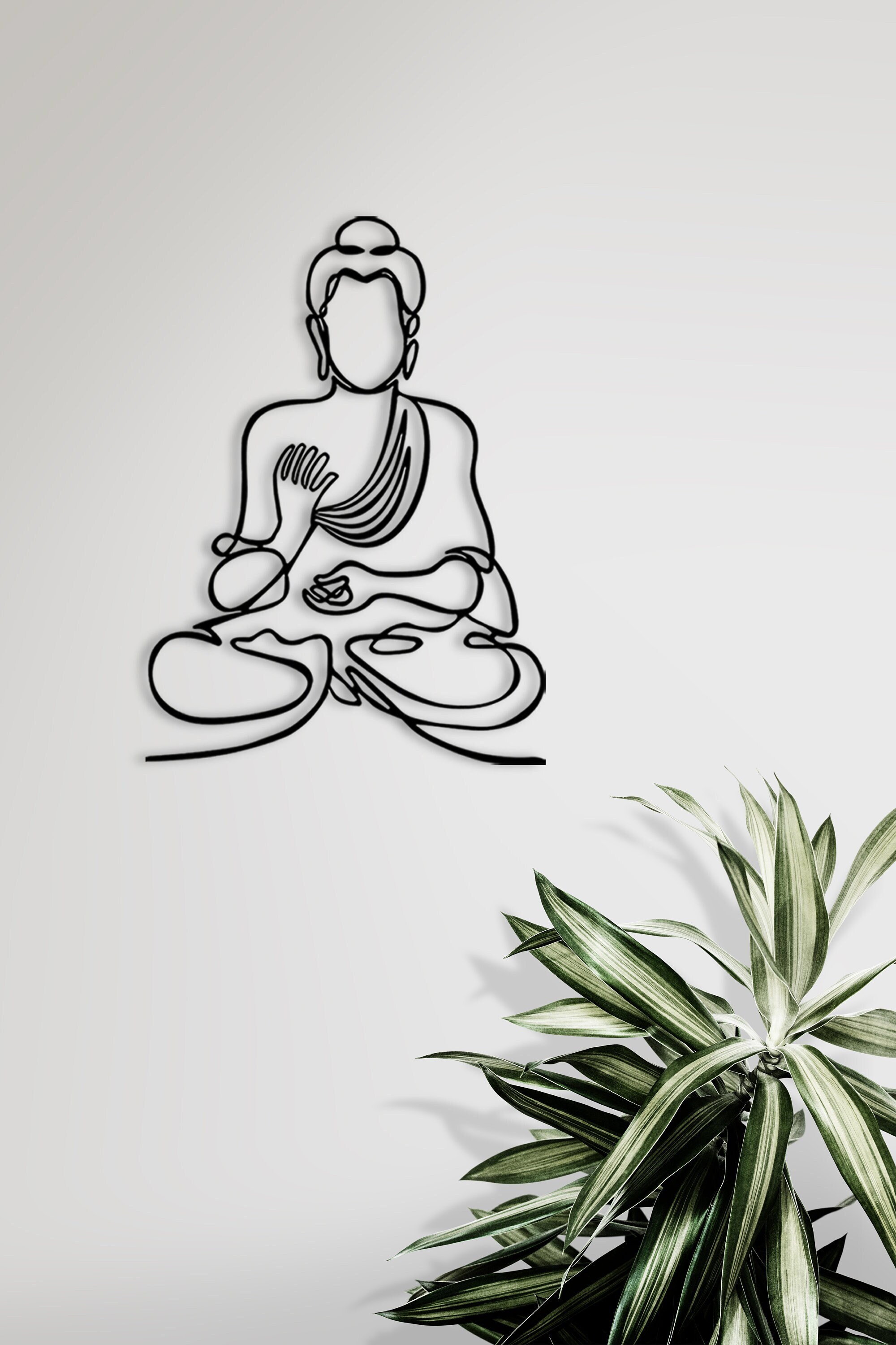 Lord Buddha Line Art