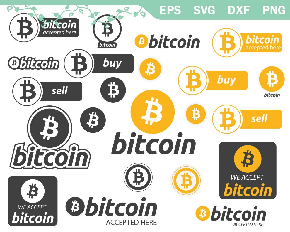 22 Bitcoin SVG Dxf Eps Png Bitcoin Logo Bitcoin Vector - Etsy