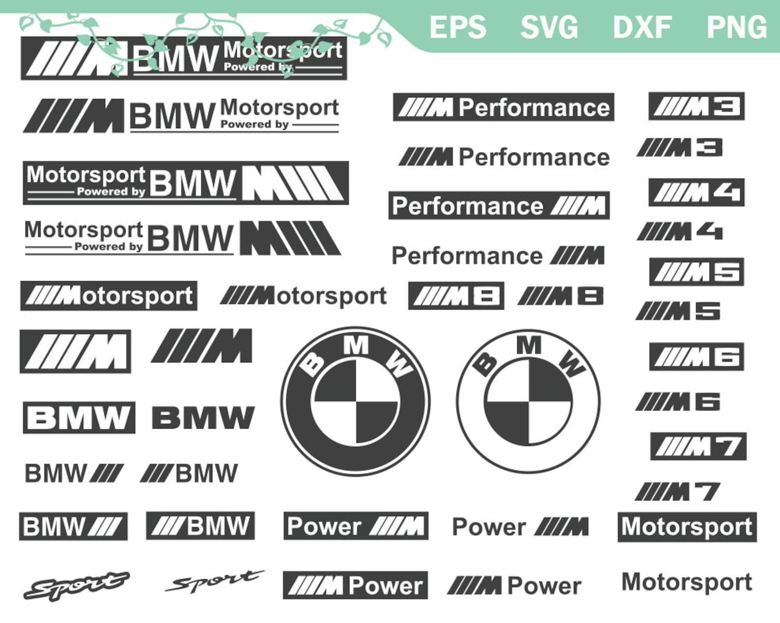 40 BMW SVG dxf eps png Bmw Logo Bmw Vector bmw Cricut | Etsy