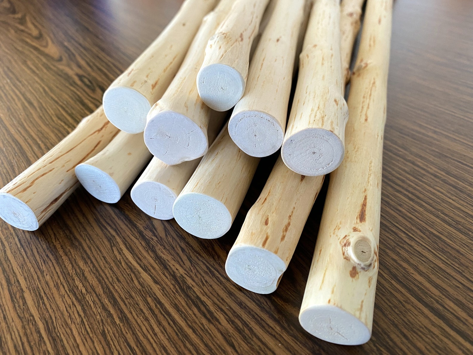 Peeled Birch Wood Sticks Macrame Hanging Dowel Different Sizes | Etsy