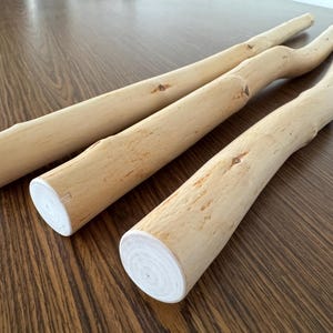 Debarked 1,8ft / 55cm Wood Sticks for Hangings Tapestries and Craft ...