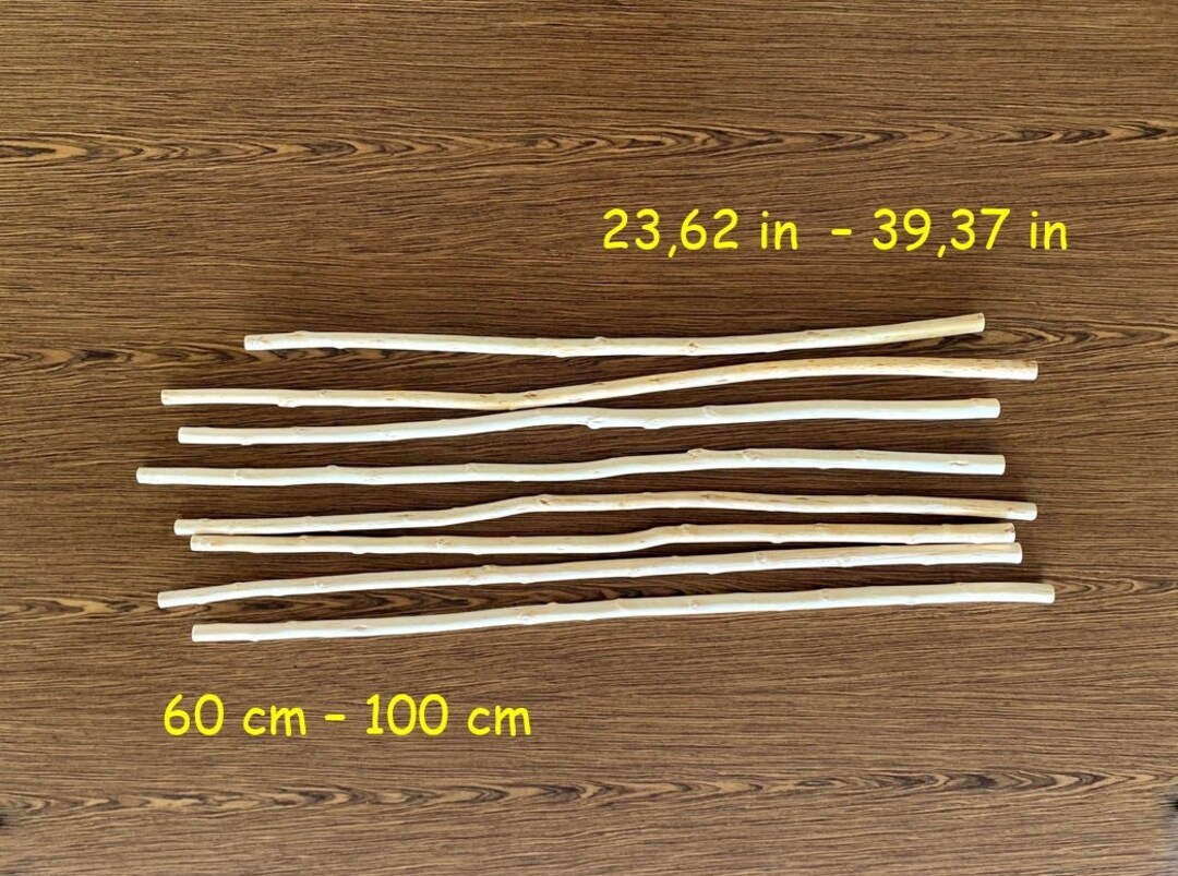 Debarked Birch Wood Sticks: Macrame Hanging Dowel, Craft Projects - Etsy UK