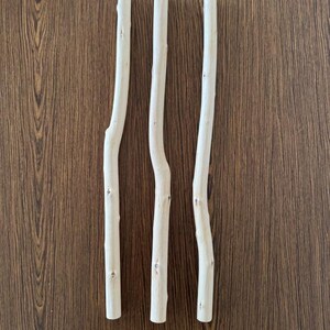 Debarked 1,8ft / 55cm Wood Sticks for Hangings Tapestries and Craft ...