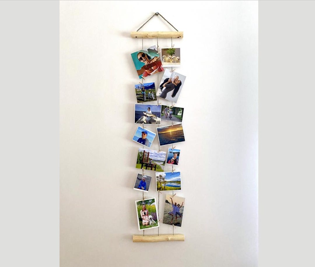 Hanging Pictures Display Photo Memory Frame Wall Decor Twine Photo ...