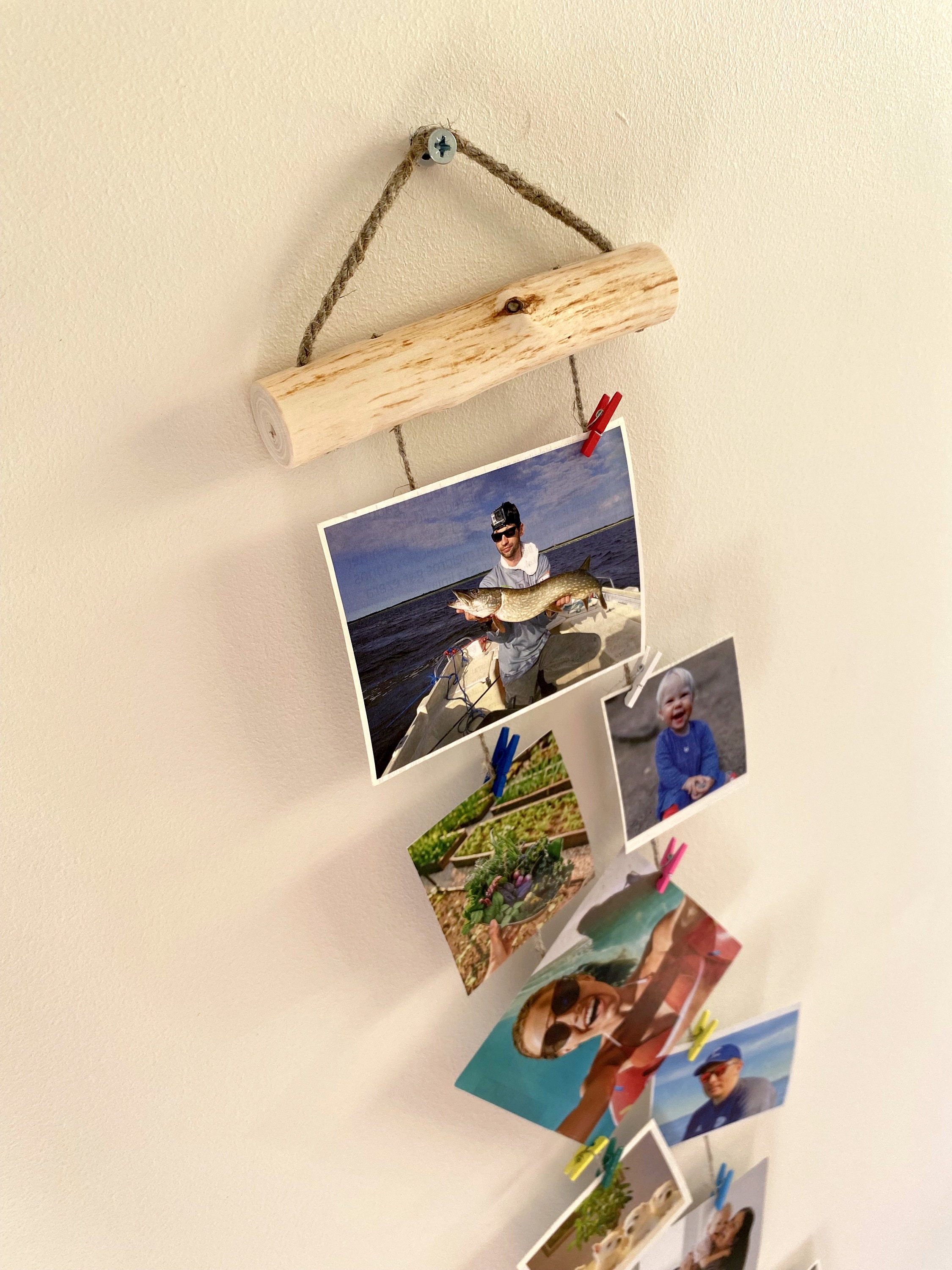 Photo Memory Frame Wall Decor Twine Photo Display With Mini - Etsy