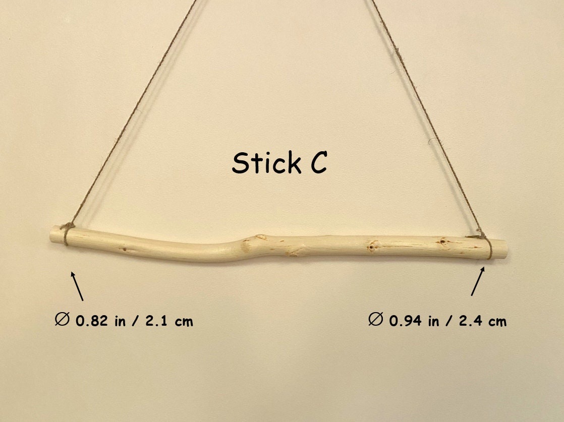 Wood Sticks 1,8ft / 55cm for Hangings Tapestries and Craft Projects ...