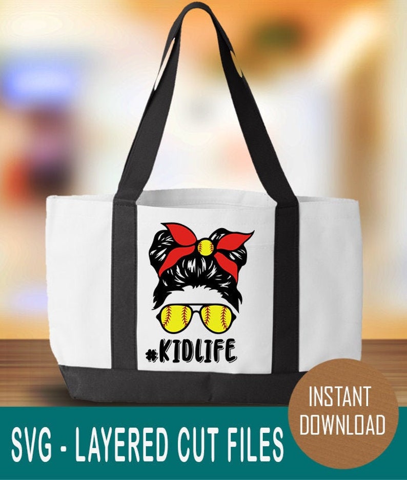 Kid Life SVG Layered Cut Files for Cricut & Silhouette / Girl With ...