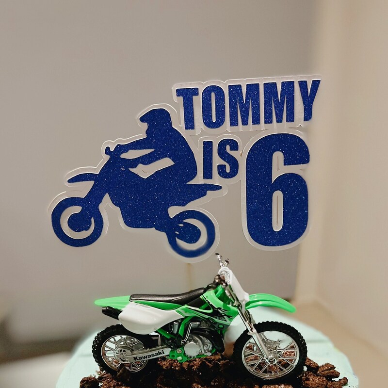 Motocross Cake Topper - Etsy Australia