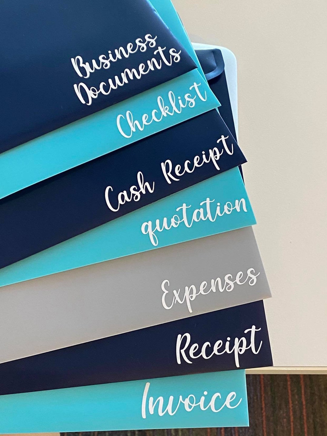 3pcs. Document Envelope | Personalised Document Folder | Business ...