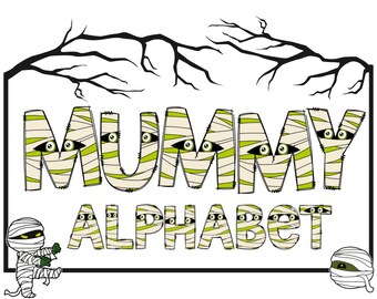 Halloween Mummy Font - Etsy