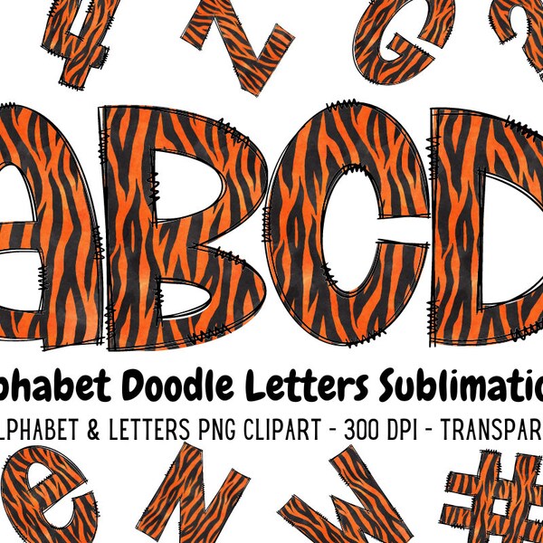 Animal Print Letters - Etsy