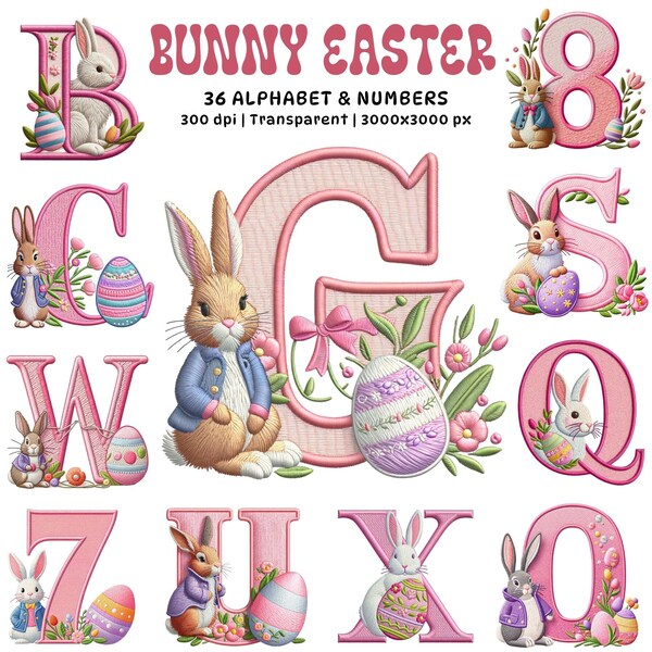 Easter Alphabet - Etsy