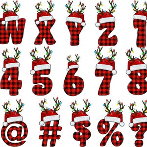 Christmas Santa Alphabet Letter Png Sublimation, Christmas Clip Art ...