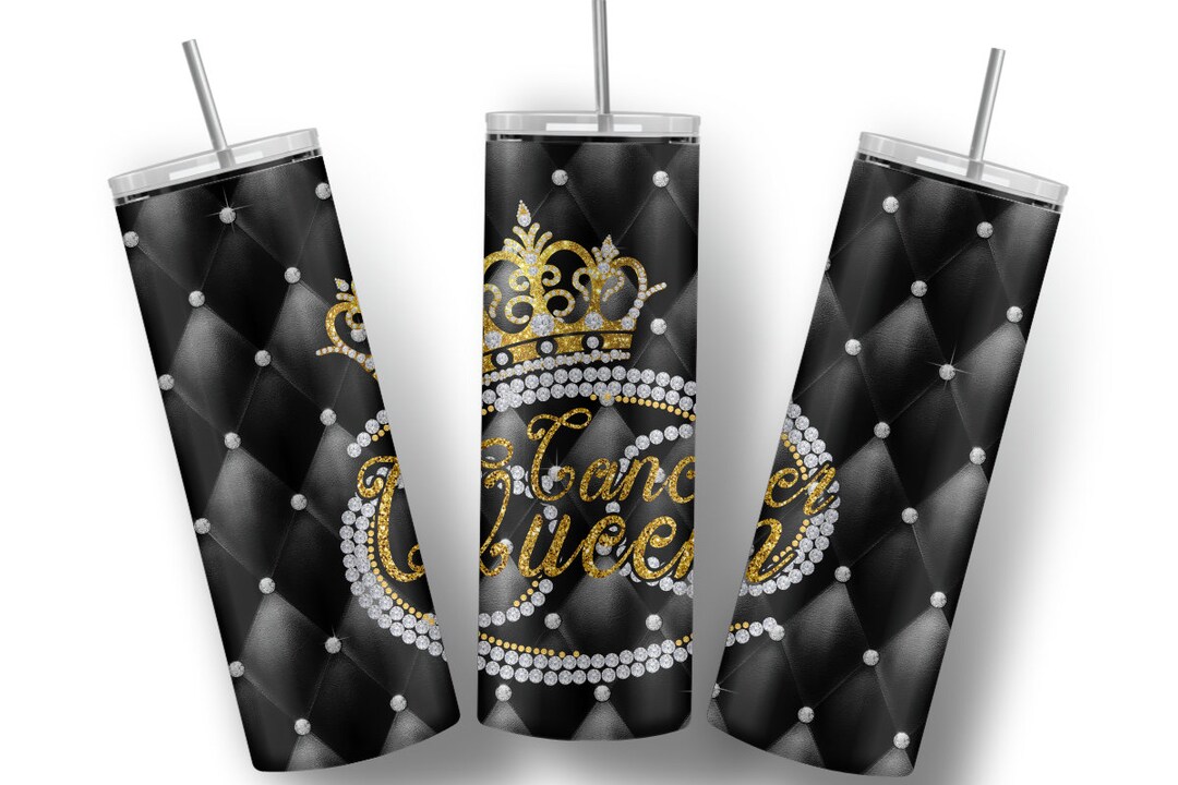 Cancer Queen Zodiac Diamond Straight Tapered 20oz Skinny Tumbler Design ...