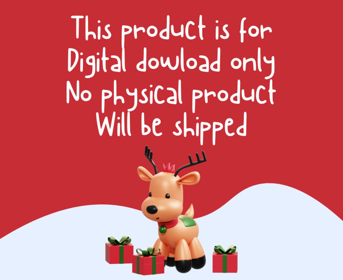 Reindeer Doodle Font Bundle PNG Christmas Alphabet Clipart - Etsy