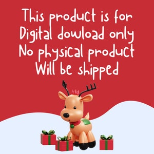 Reindeer Doodle Font Bundle PNG , Christmas Alphabet Clipart Bundle ...