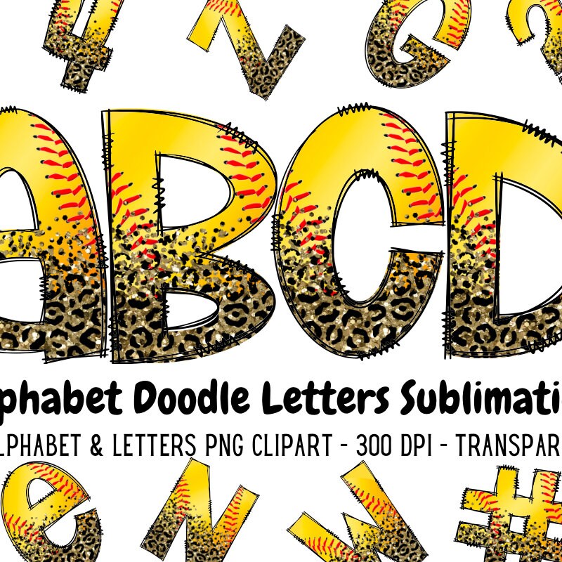 Softball Letters - Etsy