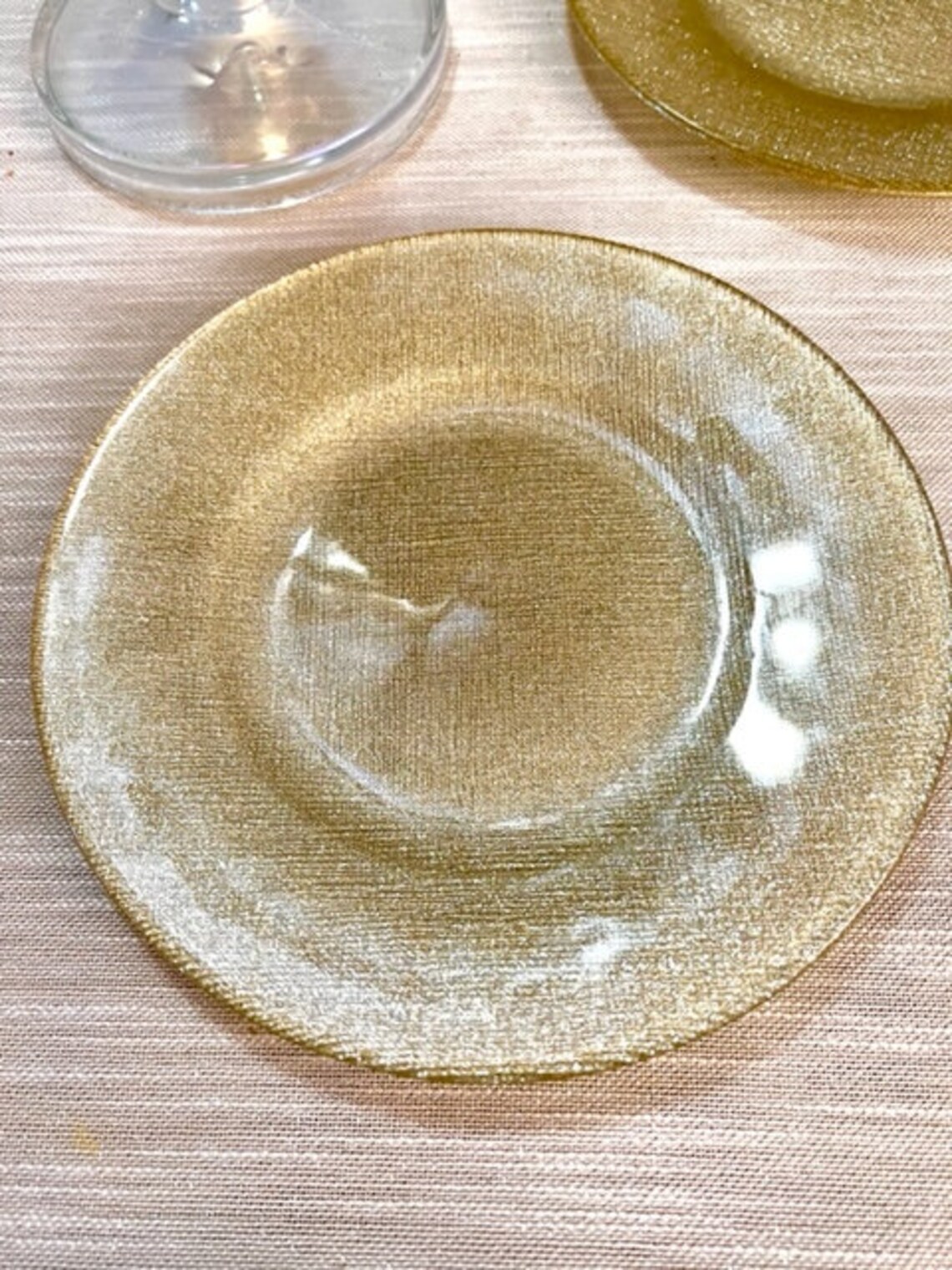 Set of 4 Gold Appetizer Plate ,desert Plate - Etsy