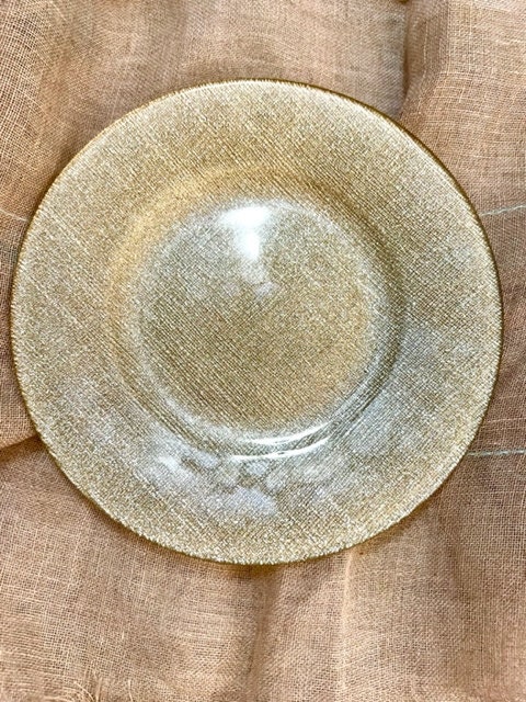 Set of 4 Gold Appetizer Plate ,desert Plate - Etsy