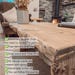 LINA Angled Legs Waney Edge Chunky Coffee Table Solid Rustic Wood - Etsy