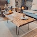 Waney / Live Edge Coffee Table Rustic Solid Wood / Walnut / Oak / Pine ...