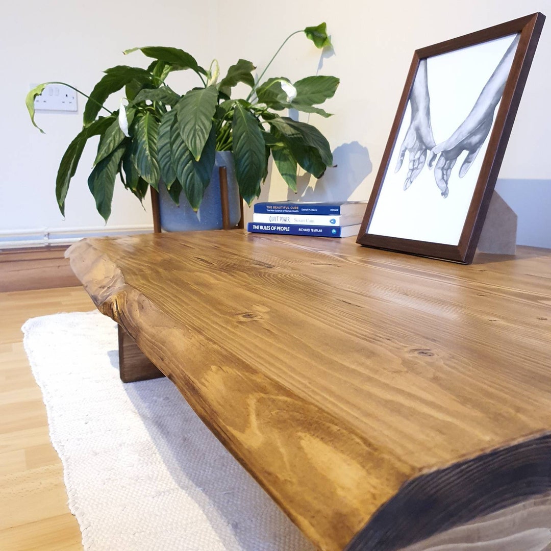 Live Edge Chunky Coffee Table Low or High - Etsy