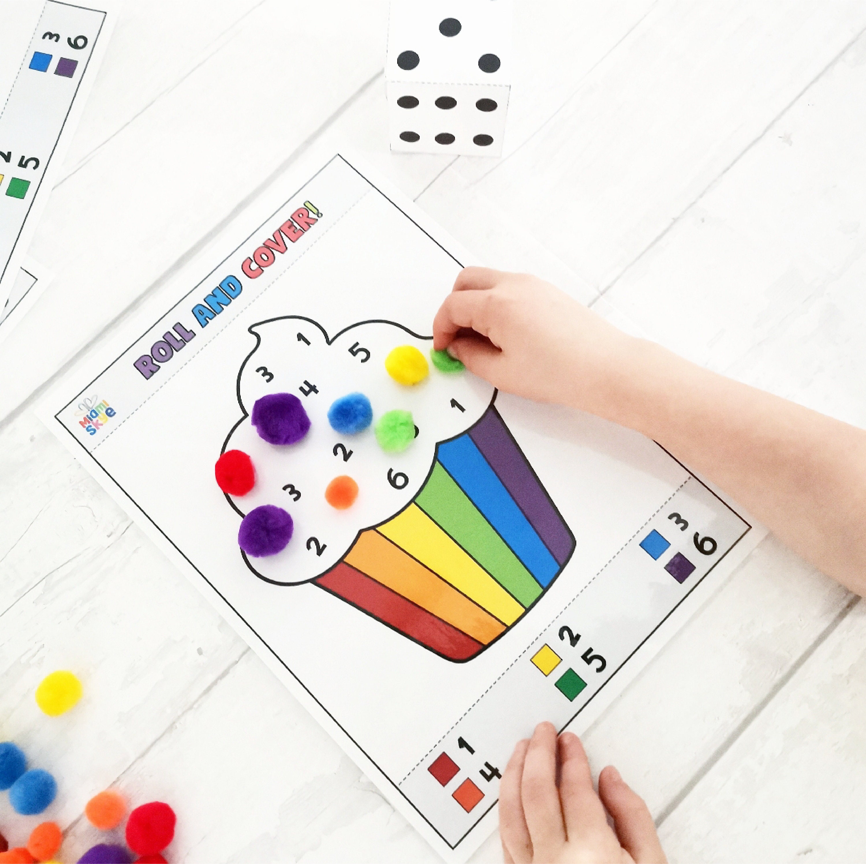 Roll And Cover Number Activity | Etsy