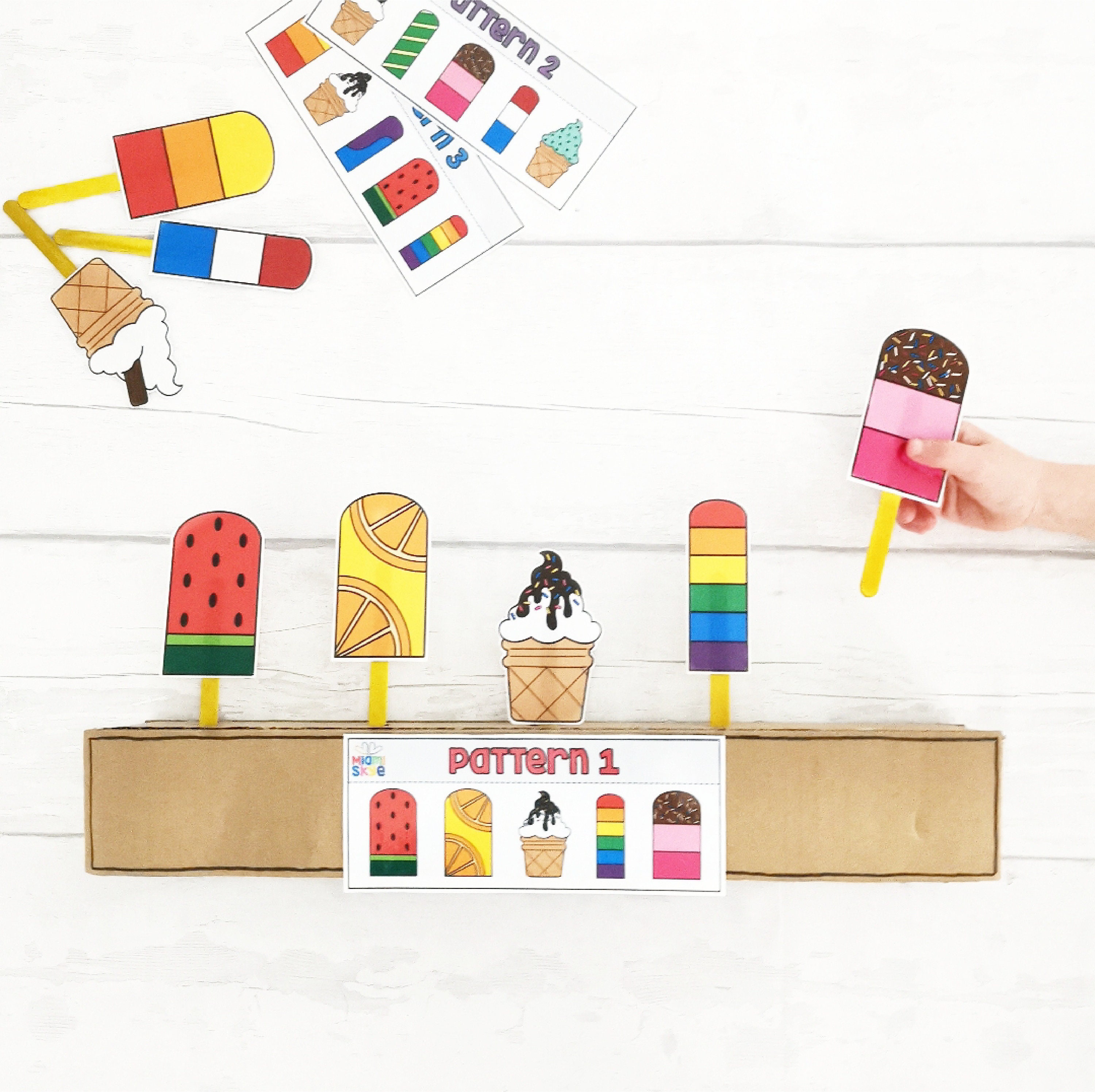 Popsicle Pattern Game | Etsy