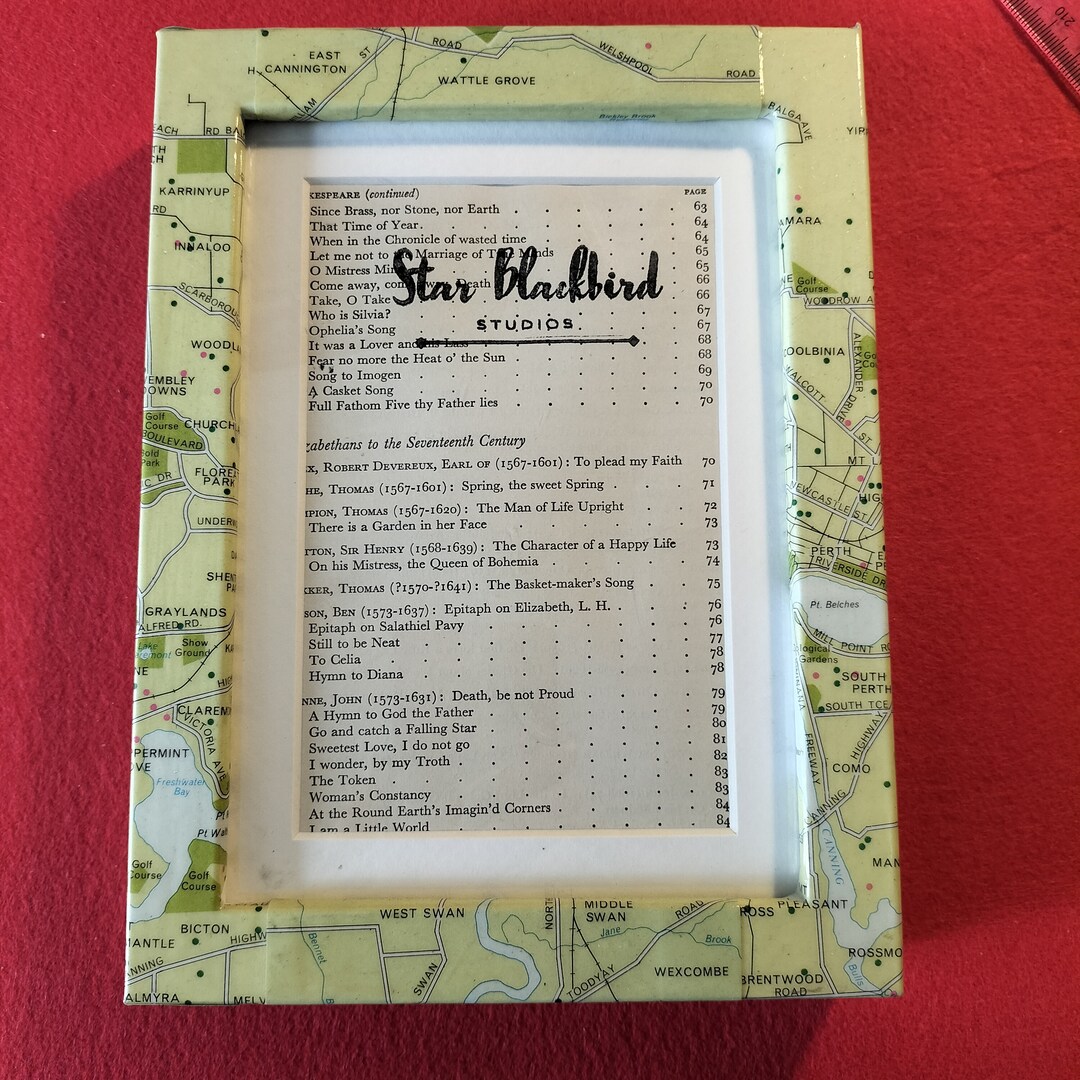 1970s Suburban Perth Map Frame - Etsy