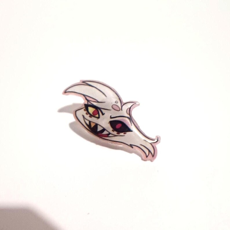 Angel Dust-inspired Pin Hazbin Hotel Fan Art Handmade Shrink Plastic ...
