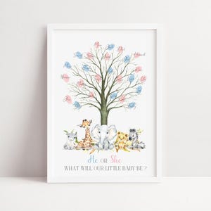 Digital Gender Reveal Games, He or She Gender Reveal, Baby Shower Games ...