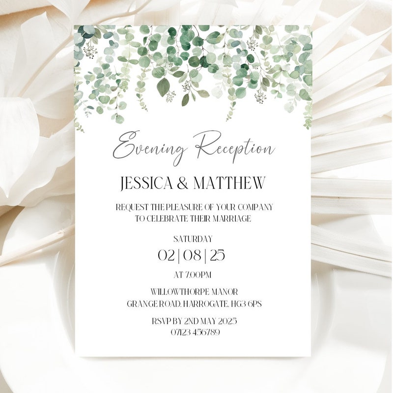 Evening Wedding Invitations - Etsy UK