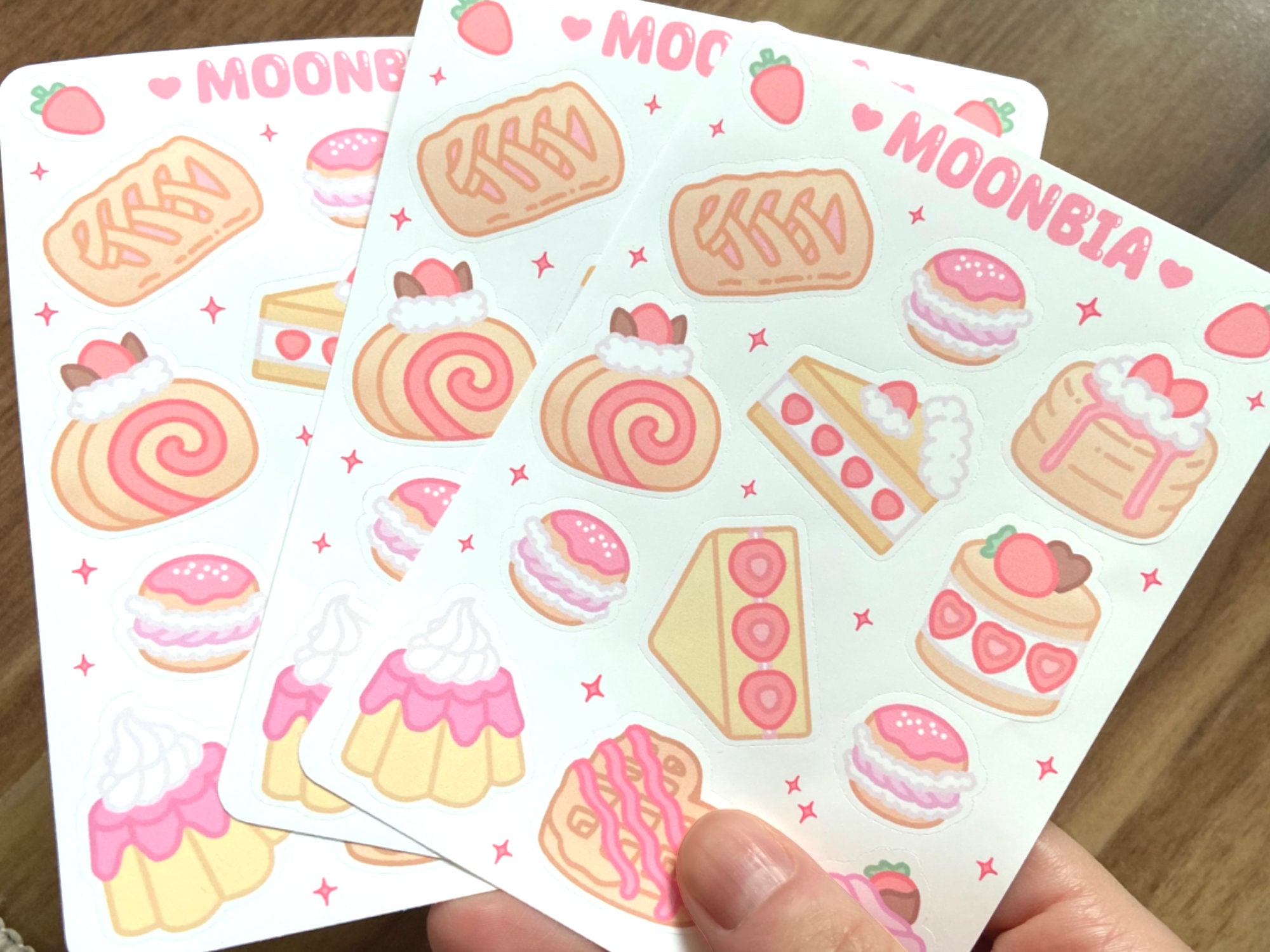 Sticker Sheet Desserts Cute Sticker Sheets Kawaii Bakery Sticker Sweets ...