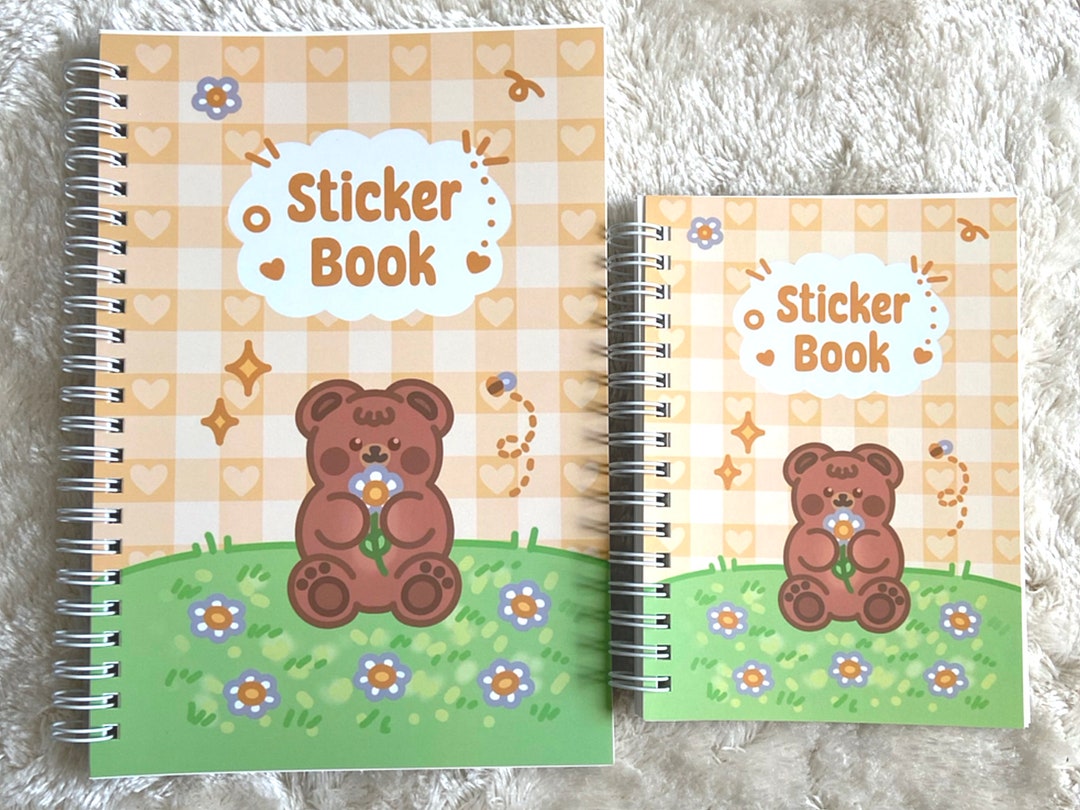 Reusable Sticker Book 100 Pages Kawaii Cute Sticker Collect Book Kawaii ...
