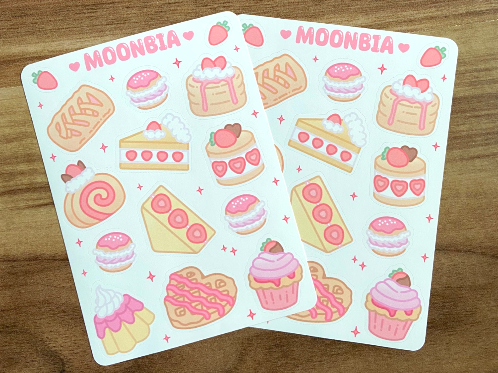 Sticker Sheet Desserts Cute Sticker Sheets Kawaii Bakery Sticker Sweets ...