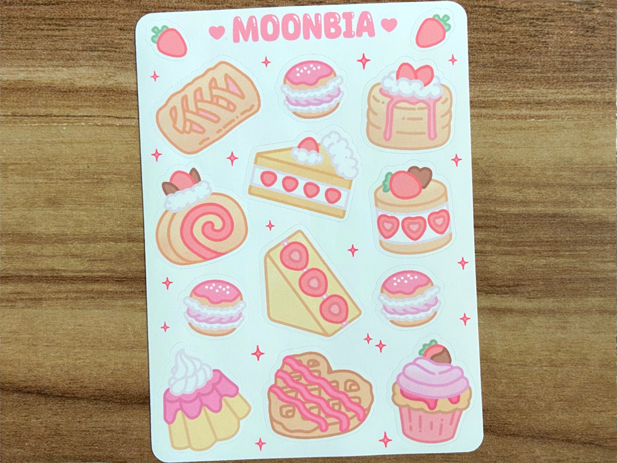Sticker Sheet Desserts Cute Sticker Sheets Kawaii Bakery Sticker Sweets ...
