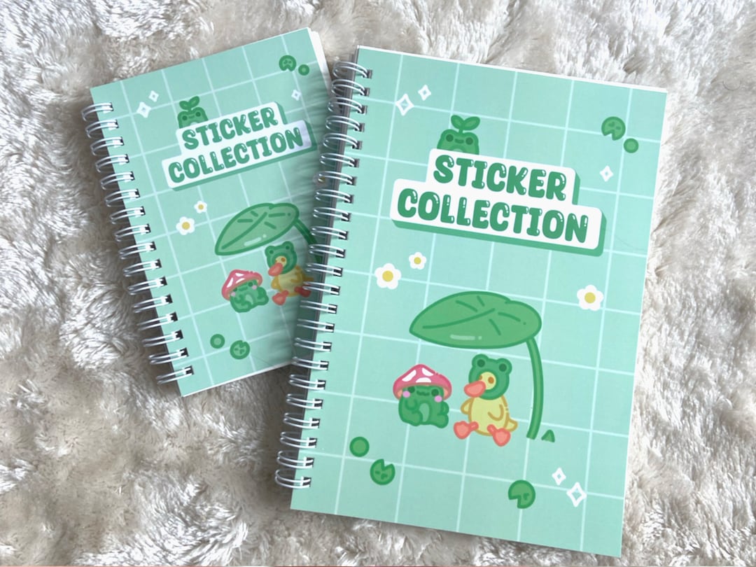 Reusable Kawaii Sticker Book – 100 Pages Cute Sticker Collector Album ...