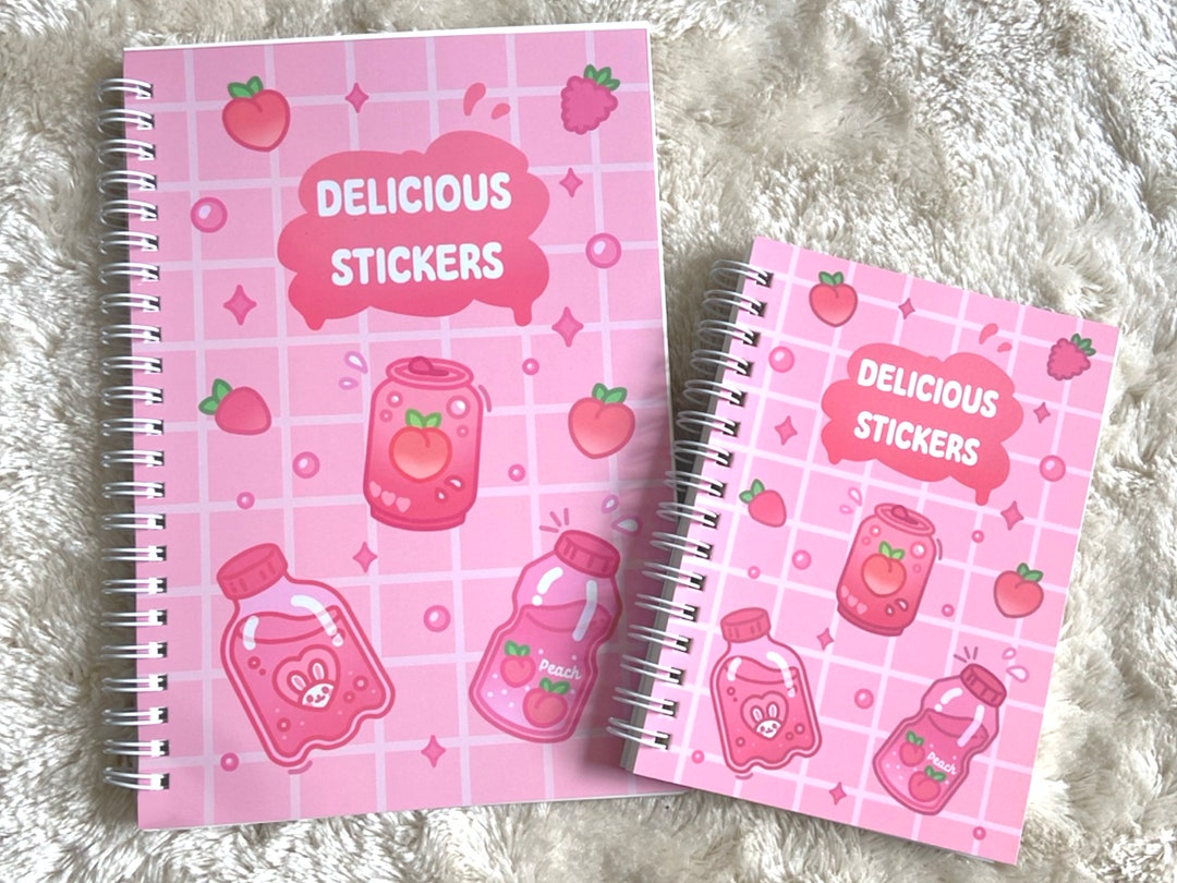 Reusable Sticker Book 100 Pages Kawaii Cute Sticker Collect Book Kawaii ...