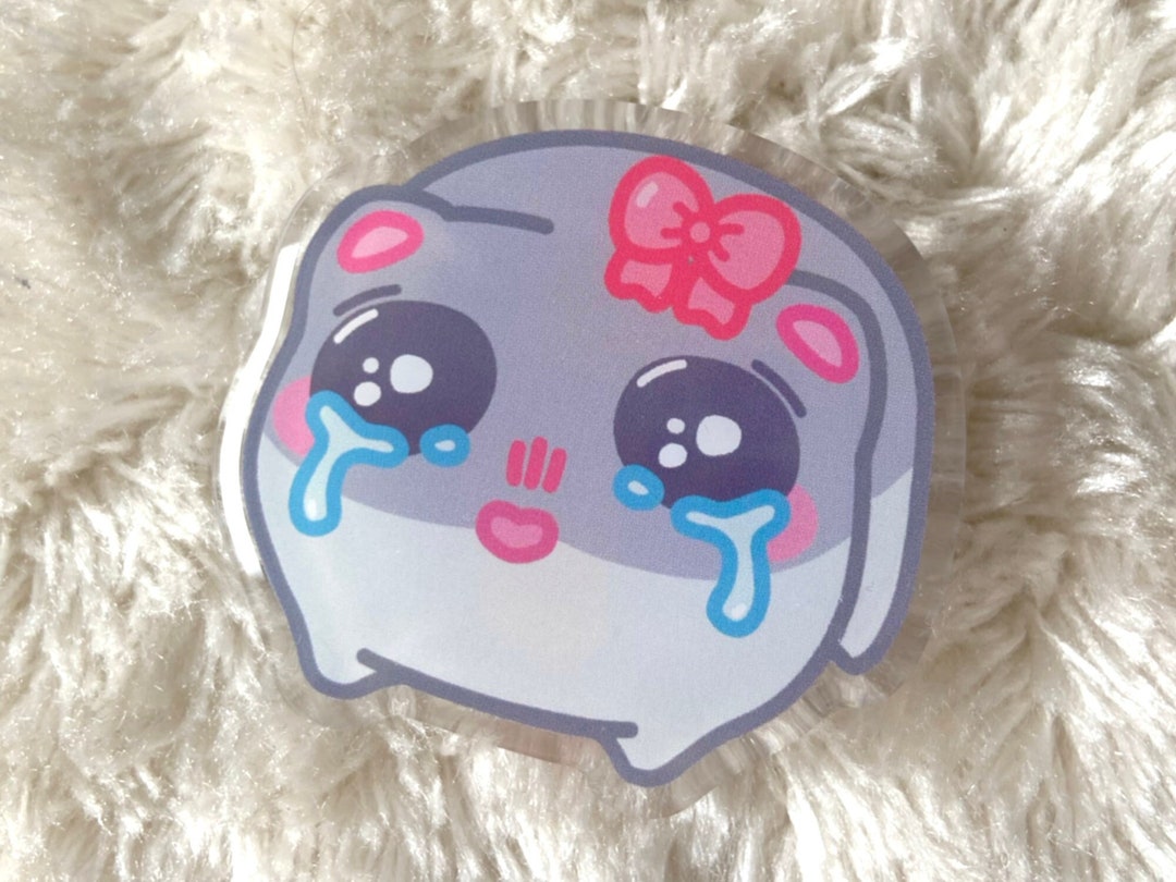 SAD HAMSTER PIN Acrylic Pin Kawaii Sad Hamster Tiktok Viral Trend Meme ...