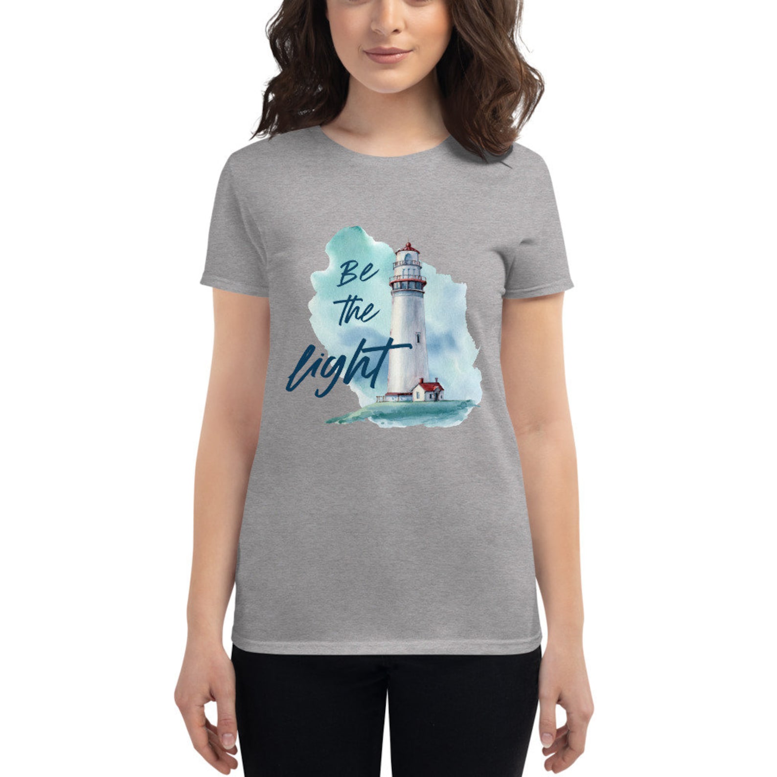 Be the Light T-shirt Lighthouse T-shirt Light Ocean for Her Women's ...