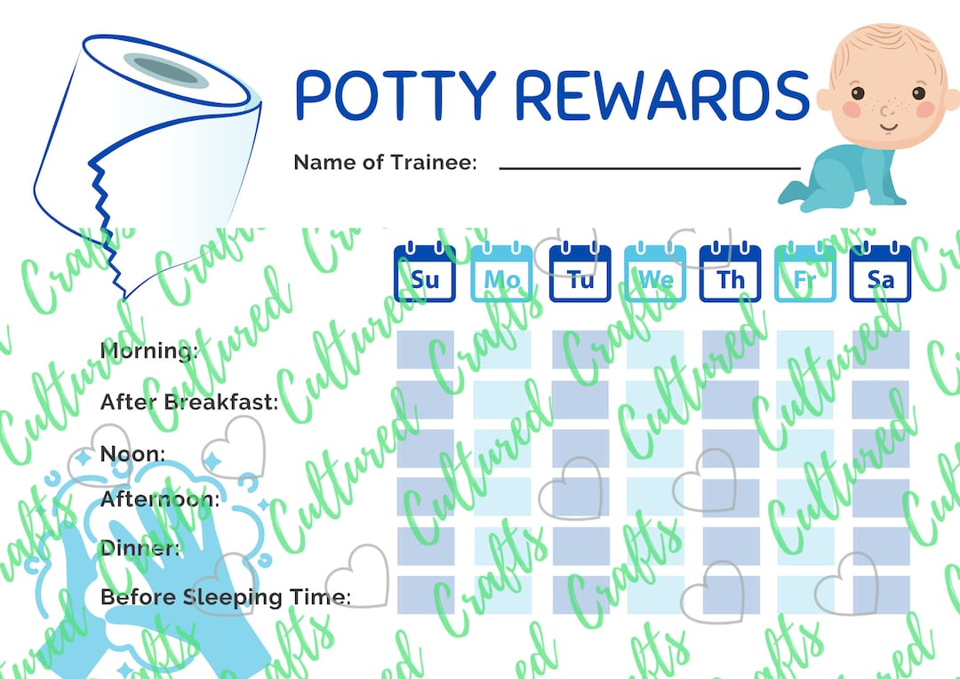 POTTY TRAINING REWARD Chart Digital File - Etsy