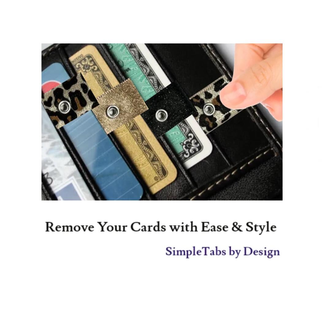 Leo - Handmade Easy-pull Credit Card Tab: Wallet Organizer, Arthritis ...