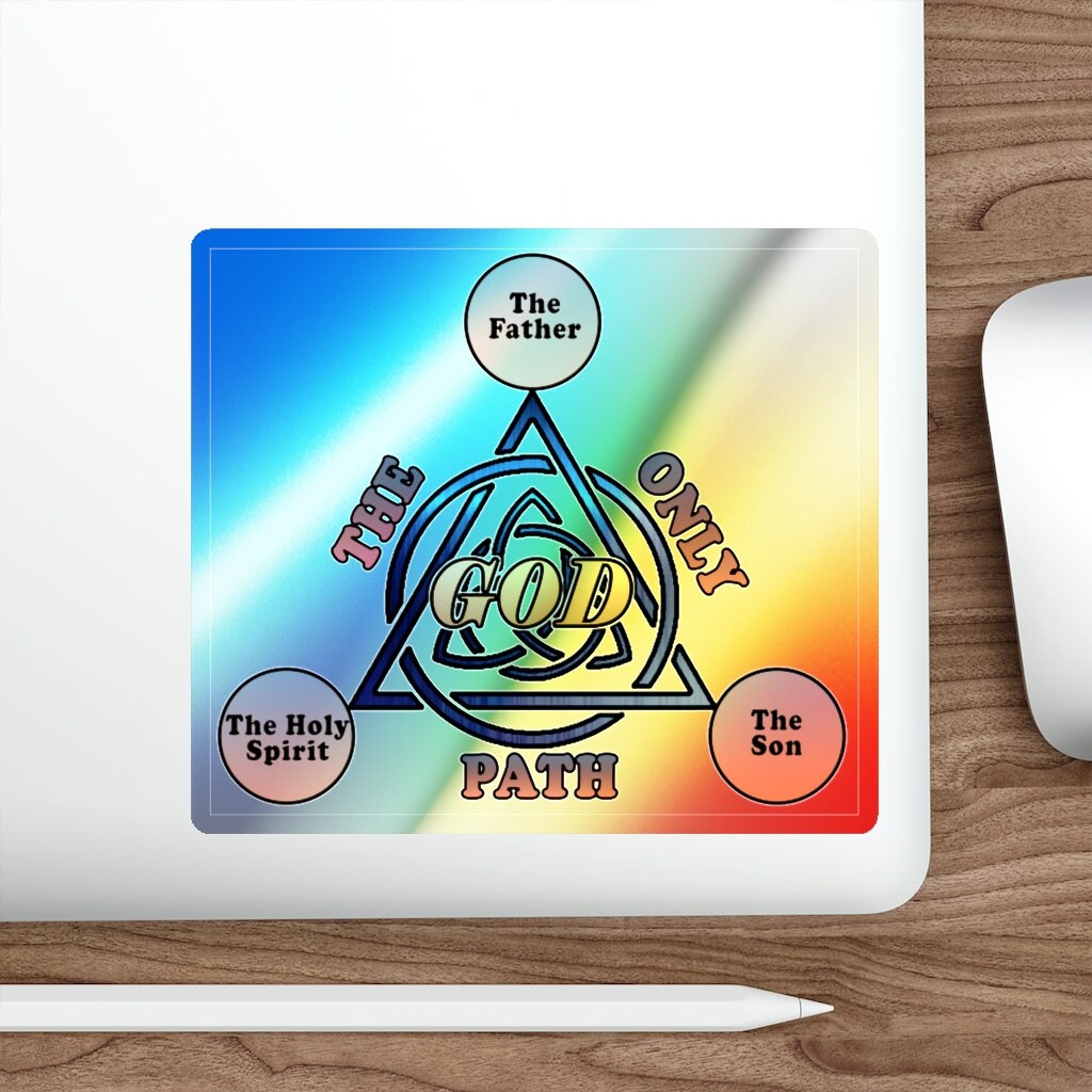 Holographic Trinity Knot the Father the Son the Holy Spirit Die-cut ...