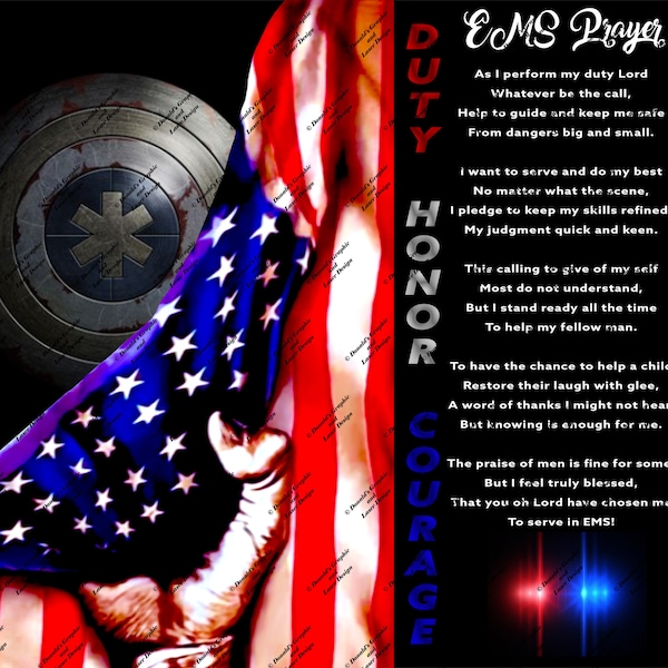 Emt Prayer Svg - Etsy