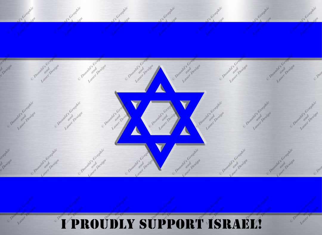 Israel Support Flag Sticker Decal Label Tag | Gifts - Etsy