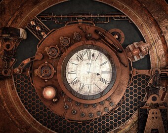 Cyberpunk Wall Clock - Etsy