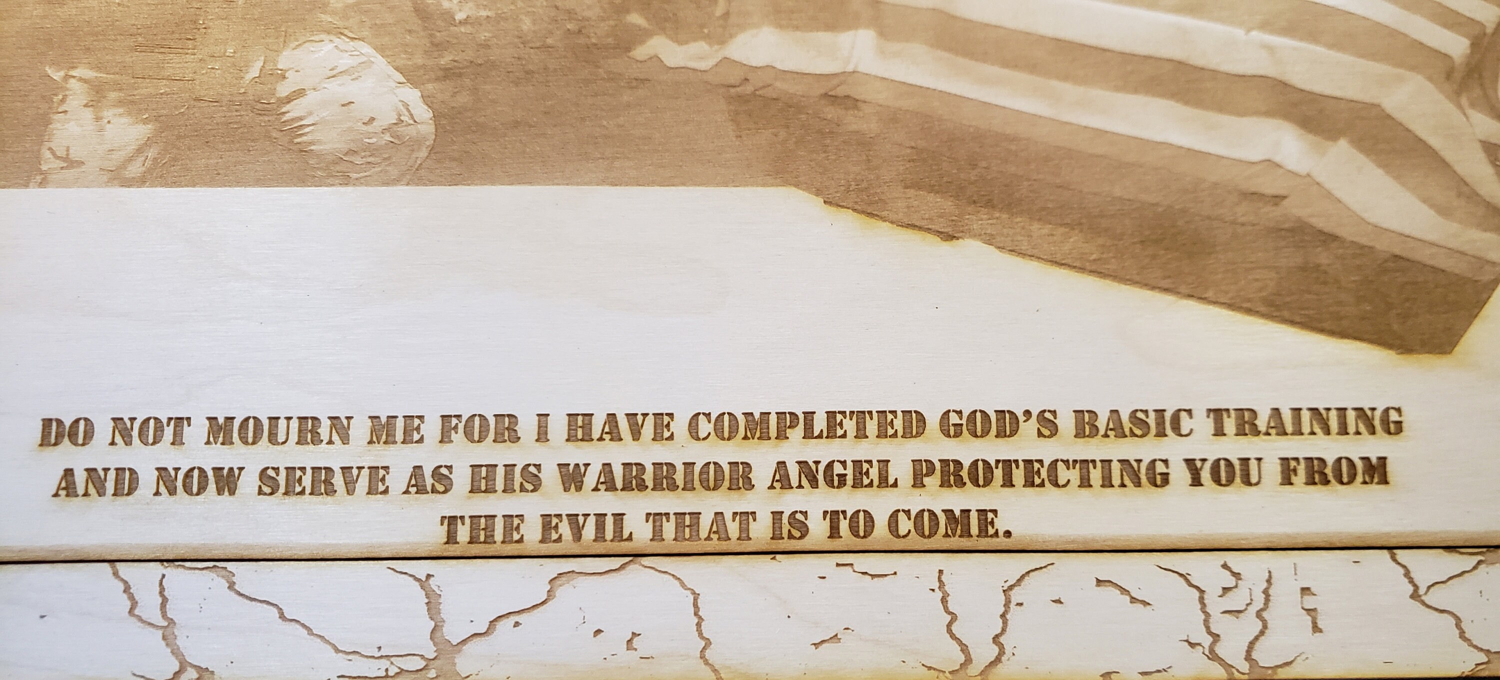 Fallen Soldier Warrior Angel Glowforge Laser Ready Files Digital ...